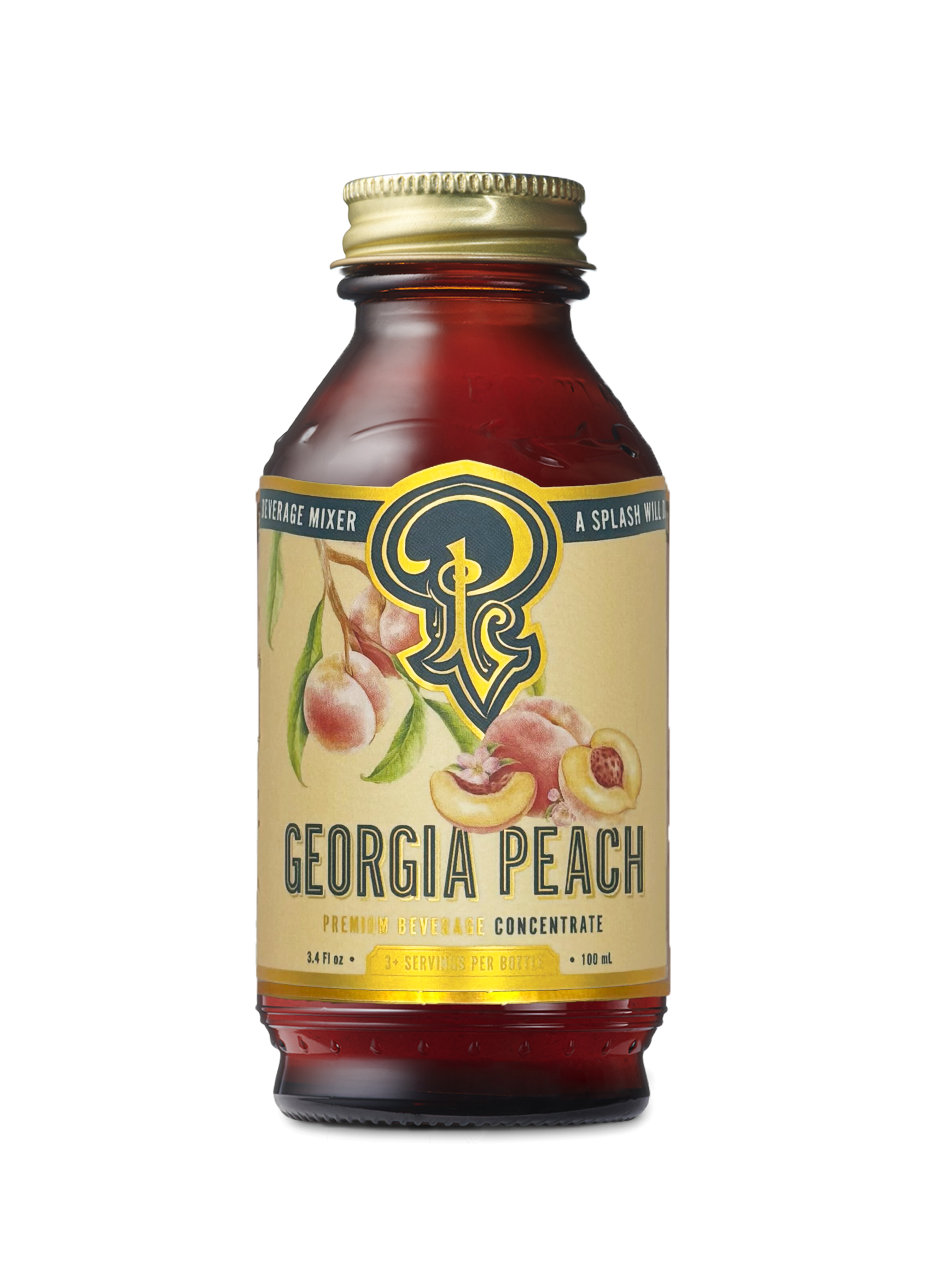 Georgia Peach Syrup 3.4 oz | Bourbon and Fire