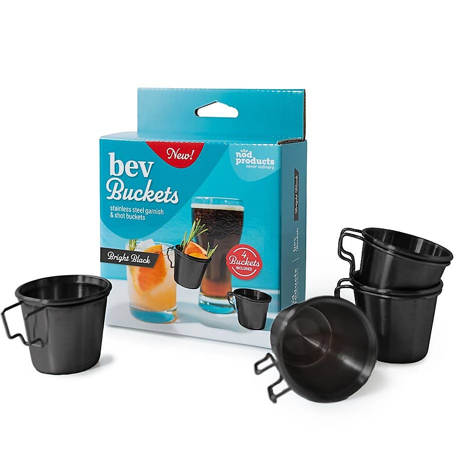 NEW Bev Bucket™ | Garnish & Shot Buckets / (3x) Colors | Bourbon and Fire