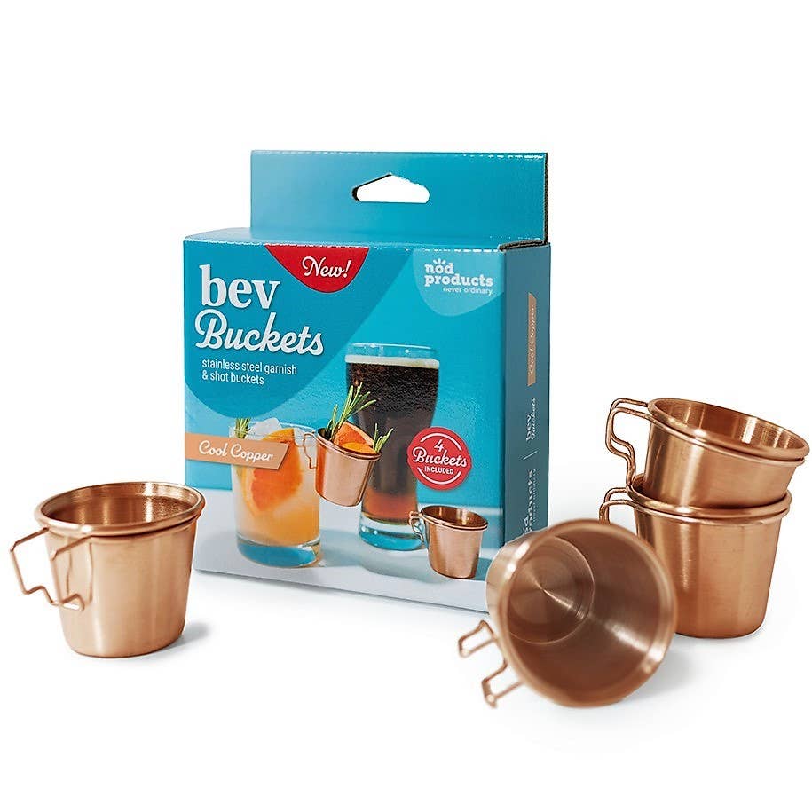 NEW Bev Bucket™ | Garnish & Shot Buckets / (3x) Colors | Bourbon and Fire
